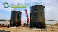 China Epoxy Coated Steel Bolted Tanks for Biogas Storage: Safely Stores Produced Biogas for sale