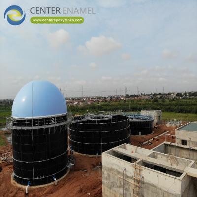 China Double Membrane Roofs for Anaerobic Tanks: A sealed cover for oxygen-free environments for sale