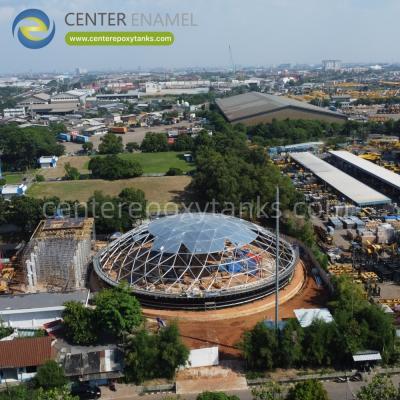 China Aluminum Dome Roofs for Wastewater Storage Tanks: Contains Waste and Controls Odors for sale