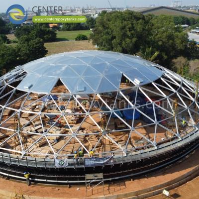 China Aluminum Dome Roofs for Industrial Wastewater Tanks: Provides Effective Odor Control and Containment for sale