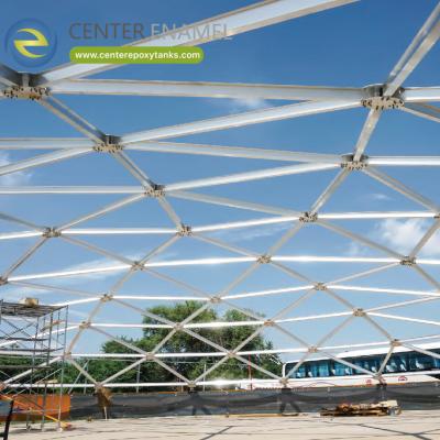 China Aluminum Dome Roof for Wastewater Treatment Tanks: A sealed cover for treatment processes for sale