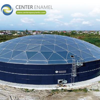 China Aluminum Dome Roof for Effluent Sludge Digestion Tanks: A sealed environment for the digestion process for sale