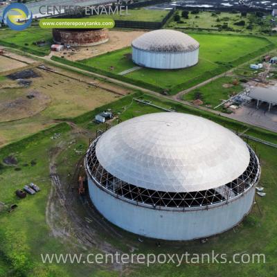 China Aluminum Geodesic Dome for Industrial Wastewater Tanks: Provides a Durable Cover to Minimize Odor Emissions and Shield the Tank Contents from Rain for sale