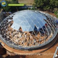 China Aluminum Geodesic Dome for Raw Water Tank: Stops Algae Growth and Maintains Water Purity Before the Treatment Process for sale