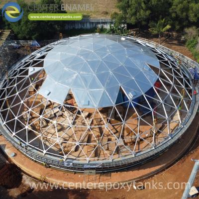 China Aluminum Geodesic Dome for Raw Water Tank: Stops Algae Growth and Maintains Water Purity Before the Treatment Process for sale