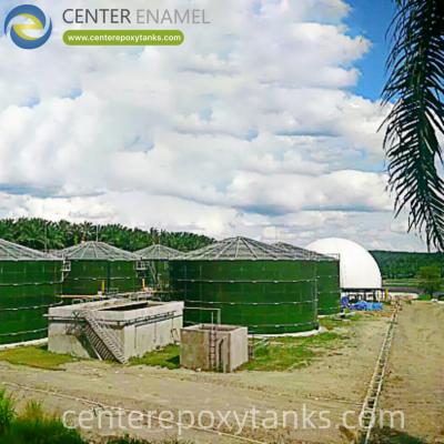 China Double Membrane Biogas Holder for a Slaughterhouse Wastewater Treatment Plant: Provides Secure Containment for the High-Strength Biogas from Rendering Waste for sale