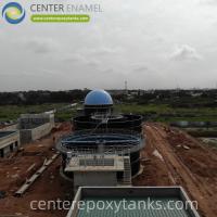 China Double Membrane Biogas Holder for a Cassava Processing Wastewater Treatment Plant: Ensures Secure Storage for Effluents High in Organic Matter for sale