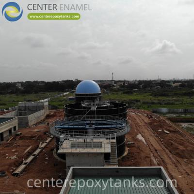 China Double Membrane Biogas Holder for a Cassava Processing Wastewater Treatment Plant: Ensures Secure Storage for Effluents High in Organic Matter for sale