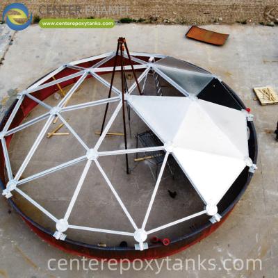 China Aluminum Dome for Chemical Wastewater Storage Tanks: Offers a Corrosion-Resistant Roof that Contains Aggressive Chemical Vapors for sale