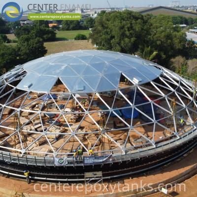 China Aluminum Dome for Effluent Storage Tanks: Ensures the Quality and Stability of Treated Wastewater Before Reuse or Discharge for sale
