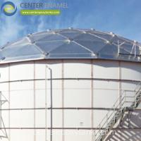China Aluminum Geodesic Dome Roof for Welded Stainless Steel Refined Oil Storage Tanks: Ensures the Quality and Purity of Finished Fuels by Shielding Them from Atmospheric Elements for sale