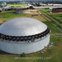 China Aluminum Geodesic Dome Roof for Welded Stainless Steel Aviation Fuel Tanks: Ensures Aviation-Grade Fuel Purity by Providing an Airtight Seal Against External Pollutants for sale