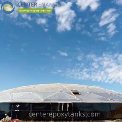 China Aluminum Geodesic Dome Roof for Welded Stainless Steel Slop Oil Tanks: Suppresses the Evaporation of Residual Petroleum Products and Reduces Hazardous Vapor Buildup for sale