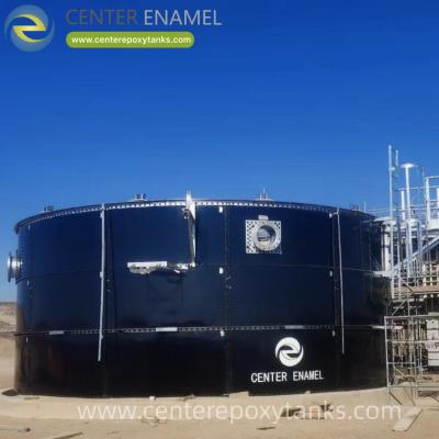 China Epoxy Bonded Steel Bolted Tanks as Juice Processing Wastewater Tank: Hygienic storage for sugary and acidic beverage production runoff. for sale