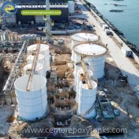 China Epoxy Bonded Steel Bolted Tanks as Citrus Processing Wastewater Tank: Prevents degradation from the low-pH organic acids in citrus waste. for sale