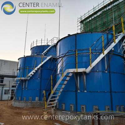China Bolted Steel Tanks as Wastewater Settling Tanks: Facilitates efficient particulate separation with a stable, circular structural design. for sale