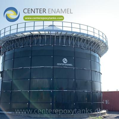 China Bolted Steel Tanks as Cow Dung Biogas Digester: Designed to handle thick fibrous solids while maximizing gas output from cattle waste. for sale
