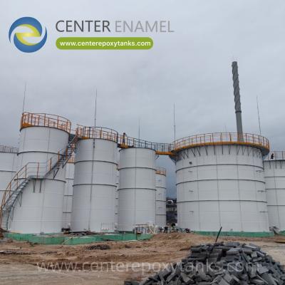 China Bolted Steel Tanks as Mesophilic Digester Tanks: Optimized for microbial activity at moderate temperatures to ensure steady gas output. for sale