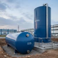 China Above Ground Or Underground Glass Coated Steel Tanks Gas Impermeable Durable Storage Solutions for Industrial Applications for sale