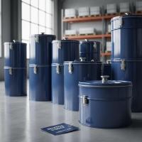 China Glossy Easy To Clean Glass Fused Steel Containers Featuring Hardness 6.0 Mohs Ideal for Industrial Storage Applications for sale