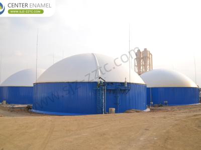 China Nigeria Cattle Manure Biogas Plant Project Design Using GFS Tanks Solution for sale