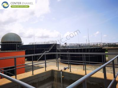 China Leading Biogas Plant Project Design with  GFS Tanks for Bangladesh Restaurant Food Waste Treatment for sale