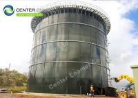 China 3000000 Gallons Glass Lined Steel Liquid Storage Tanks With Aluminum Alloy Trough Deck Roofs for sale