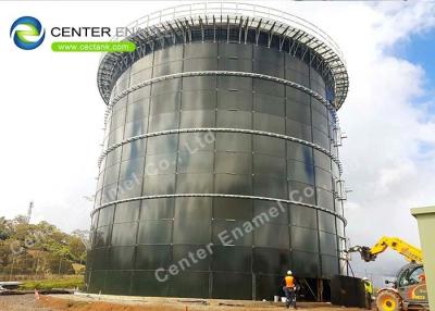 China 3000000 Gallons Glass Lined Steel Liquid Storage Tanks With Aluminum Alloy Trough Deck Roofs for sale