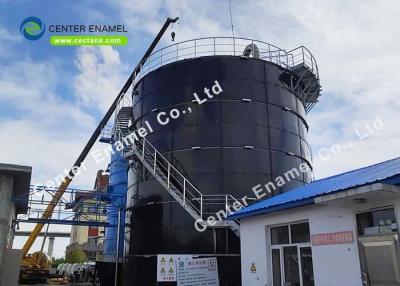 China PH 3~11 Glass Lined Steel Bolted Industrial Liquid Tanks For Wastewater Anaerobic Digestions for sale