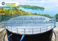 China Center Enamel Glass Lined Steel Storage Tank For Wastewater Treatment Projects for sale