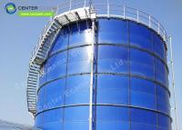 China Porcelain Enamel Industrial Liquid Storage Tanks With Convenient Installation for sale