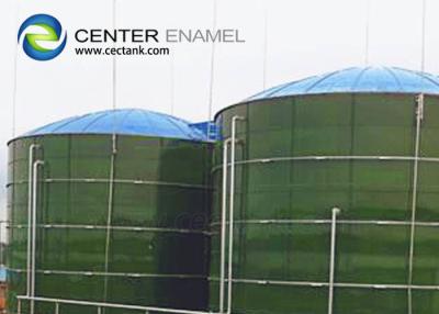 China Glass Fused To Steel Bolted Biogas Storage Tank Dark Green for sale