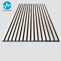 China Easy Installed Office Polyester Acoustic Panel Slated Wood Acoustic Panel for sale