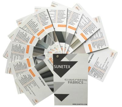 China 30% Polyerster + 70% PVC Basket Weave Sunscreen Fabrics for Roller Blinds for sale