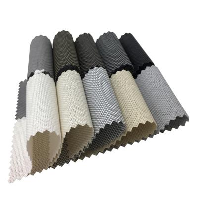 China Breathable Basket Plain Weaving 520g Sunscreen Fabrics for Window Blinds for sale