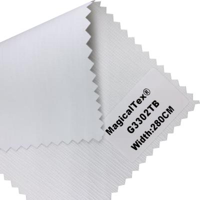 China Blockout custom 100% polyester 2.8m width Foam white coating roller blinds fabrcs for window treatments for sale