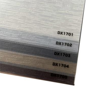 China Custom Day and Night 100% polyester translucent roller blinds fabrics for home decor for sale
