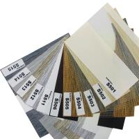 China 3m Wooden Color Day And Night Zebra Blinds Fabric For Motorized Zebra Blinds for sale