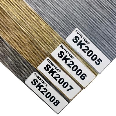 China Semi Blackout Polyester Roller Zebra Blinds Fabric 50mmx75mm for sale