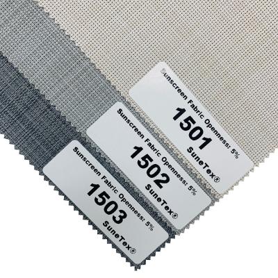 China 5% Openness 29% Polyester 71% PVC Sunscreen Roller Blinds Fabrics For Window Treatment for sale