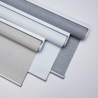 China 100% Polyester Blackout Roller Blinds Fabric Cordless Roller Shades For Windows for sale