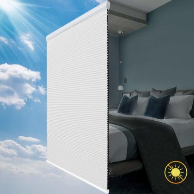 China Home Blackout Fold Up Cellular Fabric Cordless Pleated Window Blinds for sale