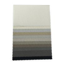 China Decorative White Grey Pull Down Blackout Roller Blinds Fabric 170GSM 3*30m For Window for sale
