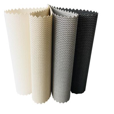 China 3% Openness Cortinas Y Persianas Polyester Sunscreen Fabric PVC Roll Up Blinds for sale