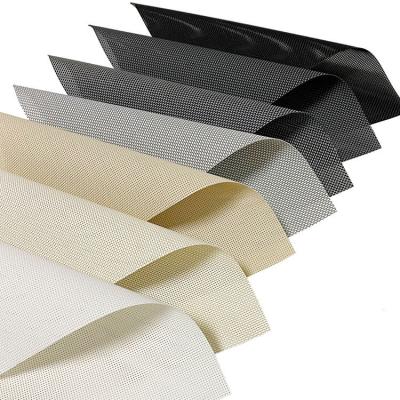 China Garden Roof Blinding Fiberglass Pvc Sunscreen Roller Fabric Waterproof for sale