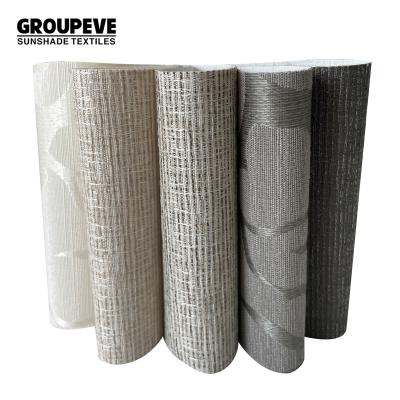 China Windows 100% Polyester Roman Blinds Fabric 100% Blackout for sale