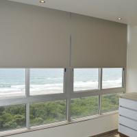 China White Roll Down Shutter Window Shades Fabric Shower Manual Blackout Roller Blinds for sale