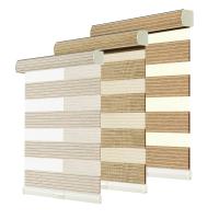 China Custom Window Treatment Shades Semi Blackout Blinds Zebra Roller Fabrics for sale