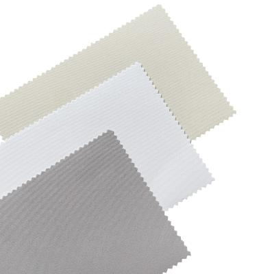 China 100% Polyester White Coated Blackout Roller Blinds Fabrics Fireproof For Window for sale