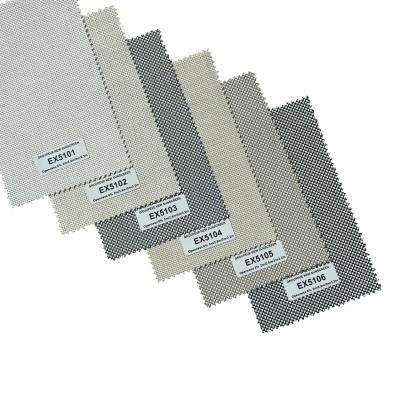 China 5% Openness Outdoor Solar Screen Exterior Roller Blind Fabrics For Window Treatment for sale